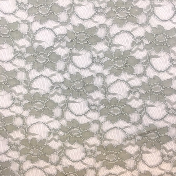 Red Corded Lace Fabric