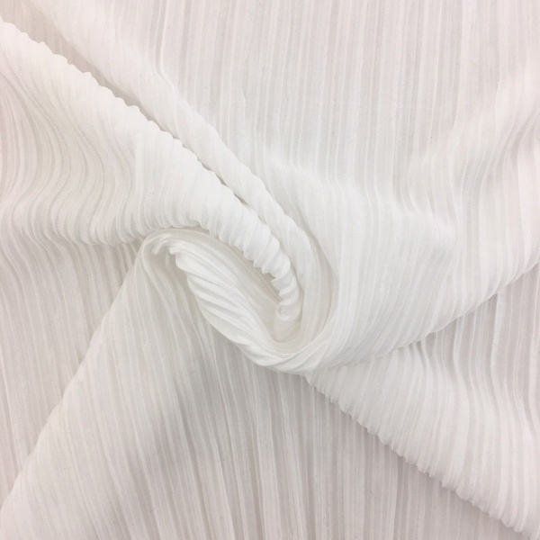 Pleated Polyester ROYAL BLUE fabric