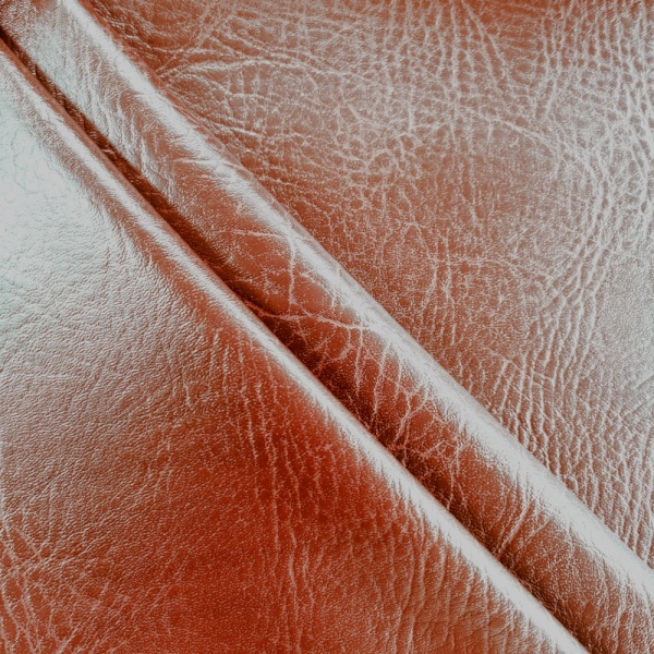 Chestnut Distressed Leatherette Fabric, Distressed Leatherette Fabric ...