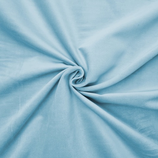 100% Cotton Velvet Sky Blue fabric by the metre