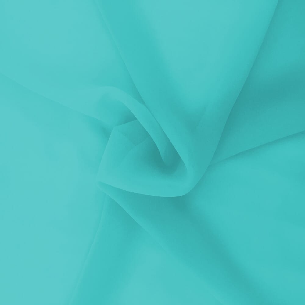 Chiffon Fabric Mid Turquoise