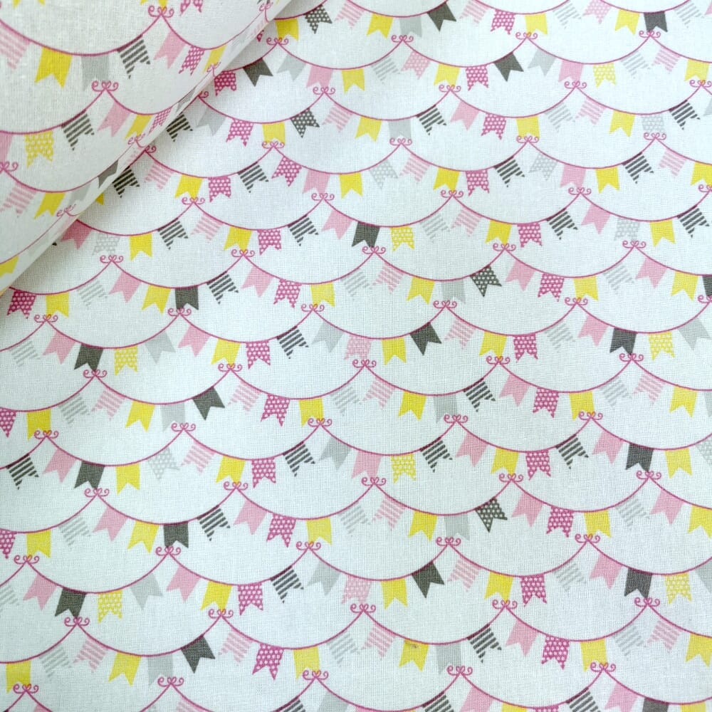 100% Organic Cotton Fabric - BUNTING