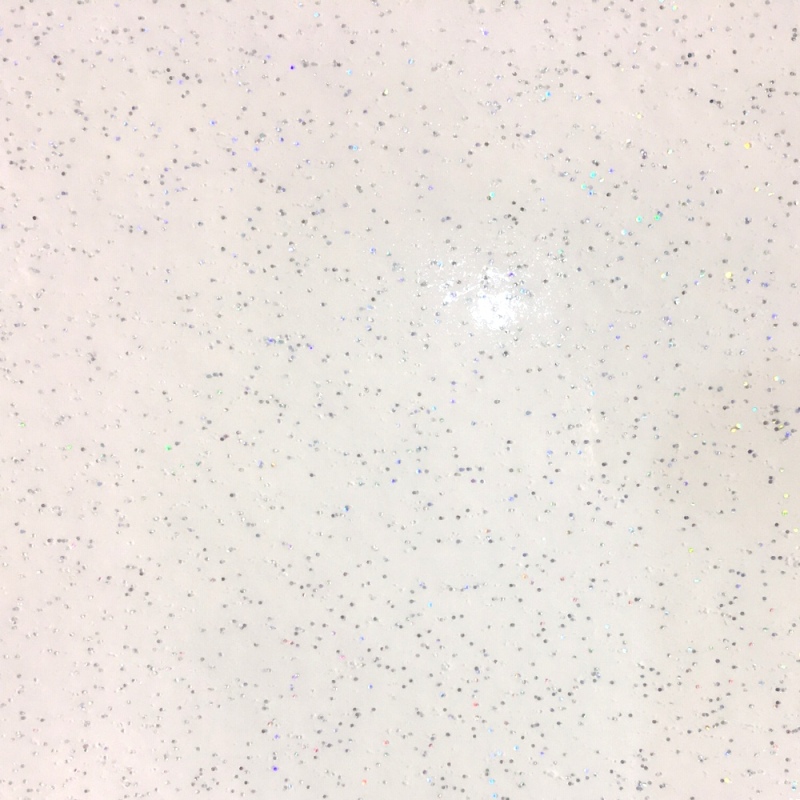 White Glitter Vinyl Fabric