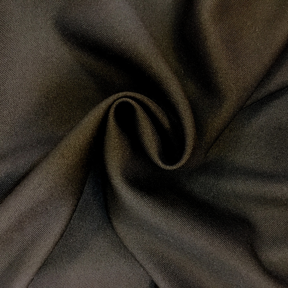 black Polyester Twill fabric