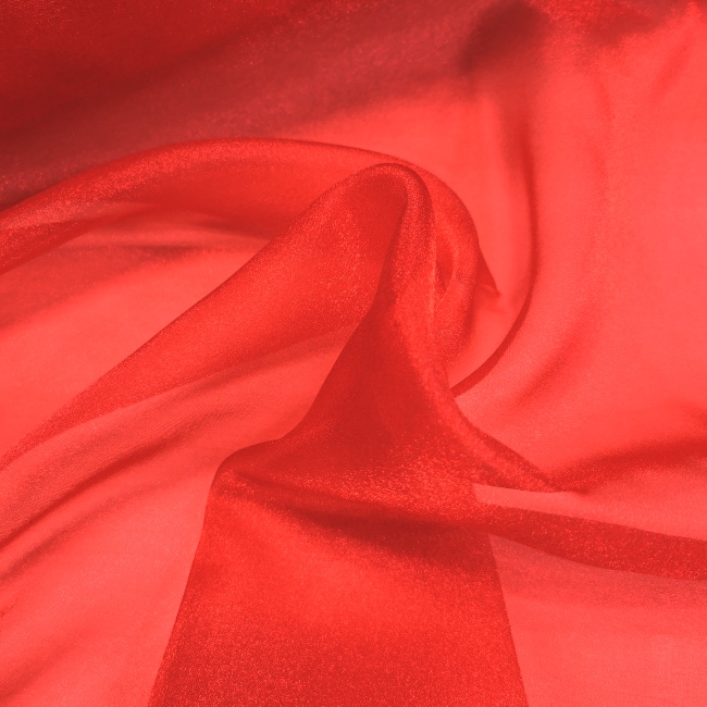 Crystal Organza Red