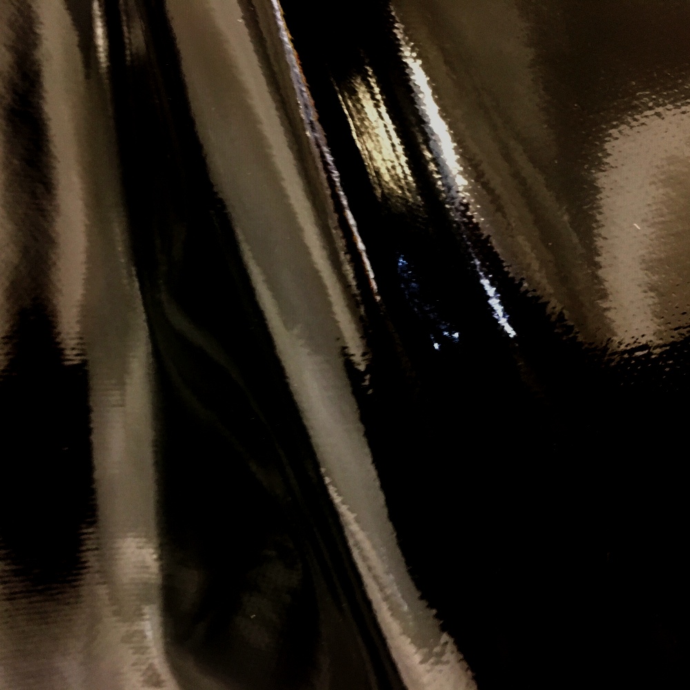 Black Plain Vinyl Fabric