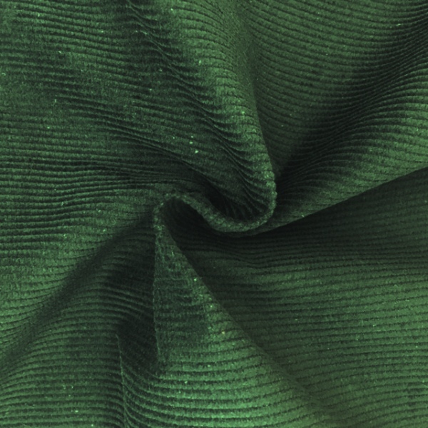 Corduroy Cotton 8 Wale DARK GREEN|Online-fabrics.co.uk