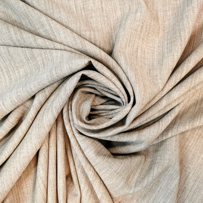 Slub Viscose - BEIGE|Viscose Elastane Fabric|Slub Viscose Fabric Online