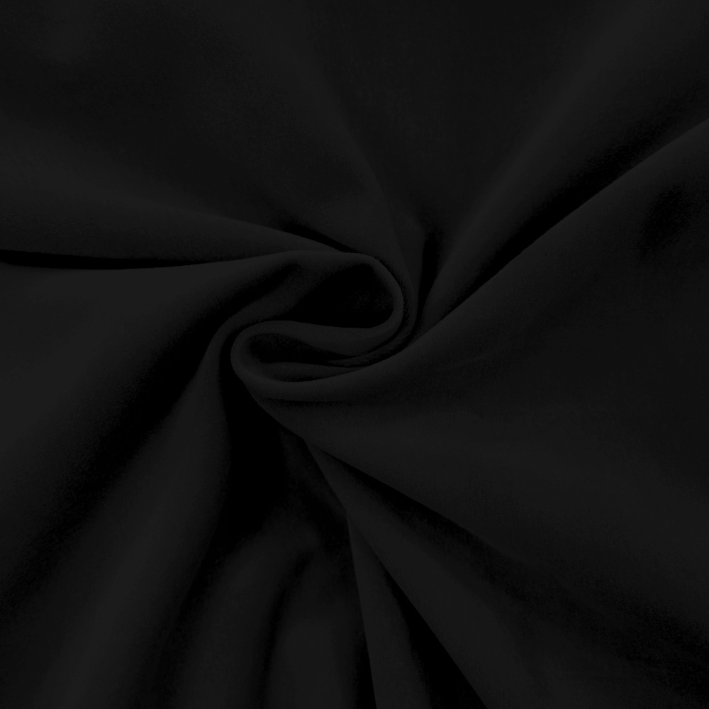 100% Cotton Velvet Black fabric by the metre