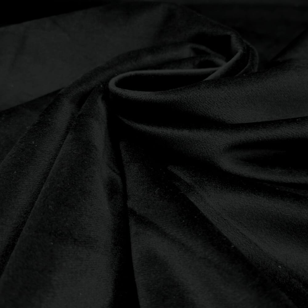 Black Plush Velvet, Upholstery fabric, Velvet fabric online, premium ...