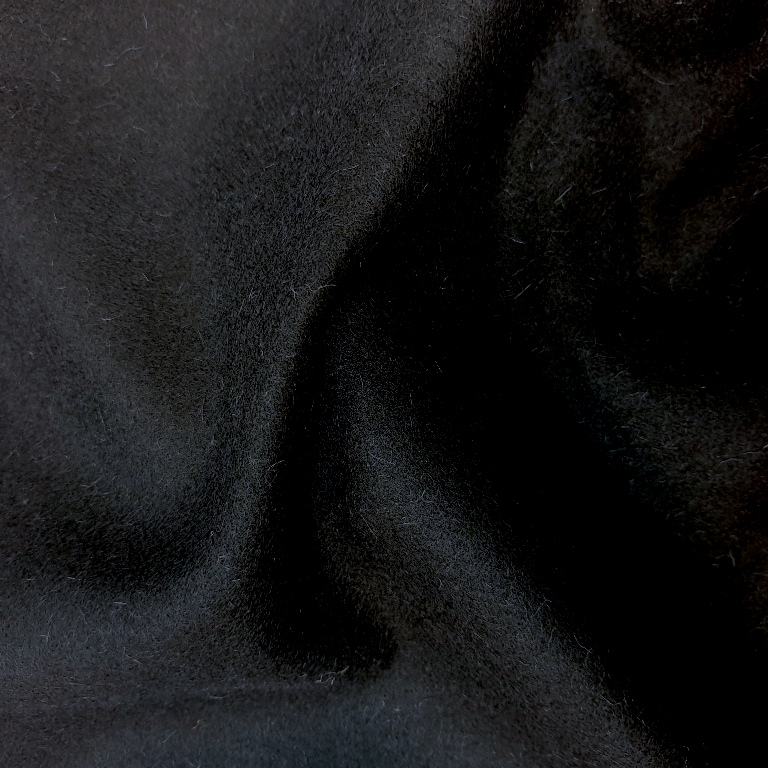 Black Wool Serge Fabric Flame Retardant