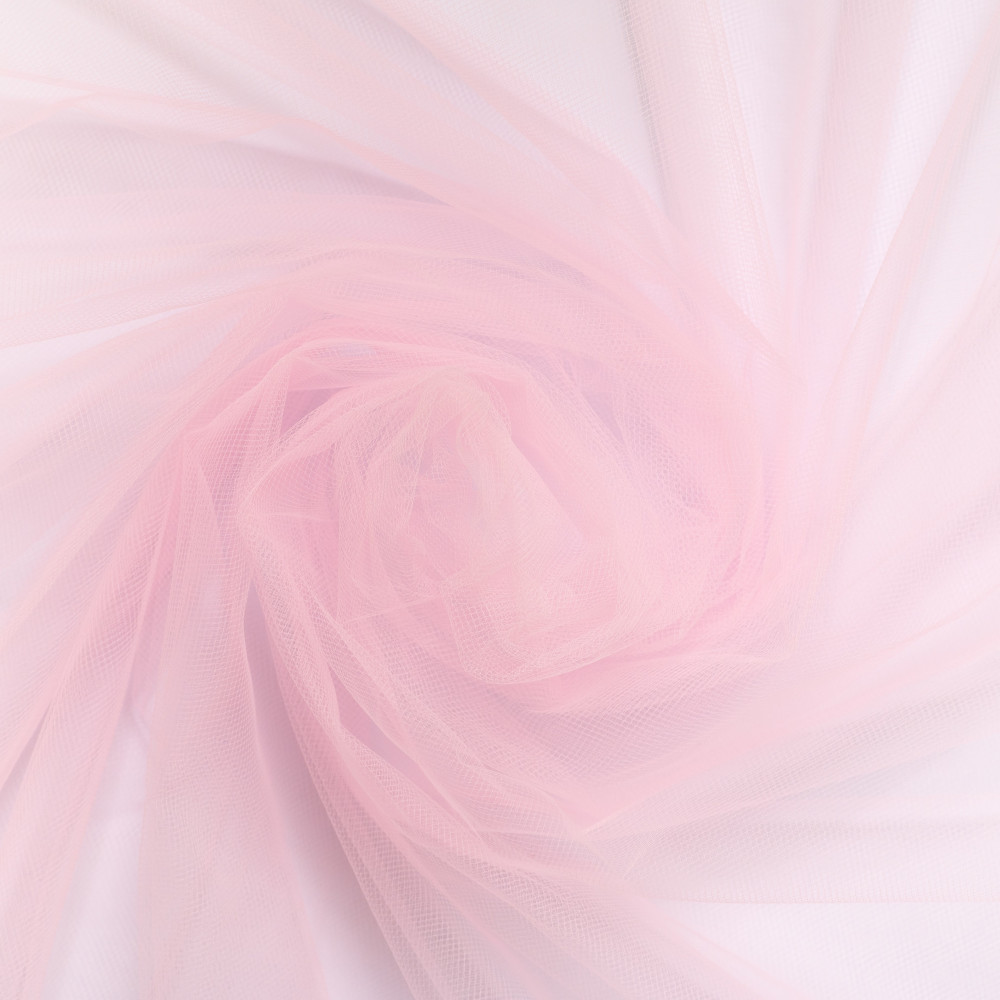 Pale Pink Soft Bridal Tulle, Soft Bridal Veiling, Wide Tulle Fabric