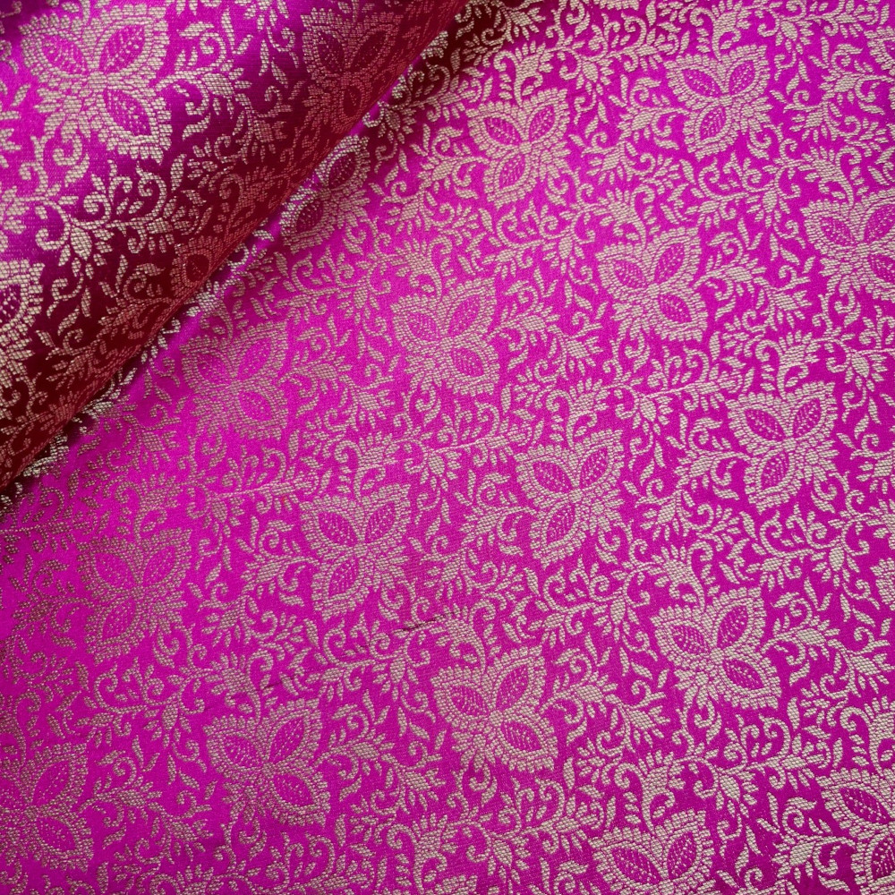 Indian Brocade Design 3 - Cerise