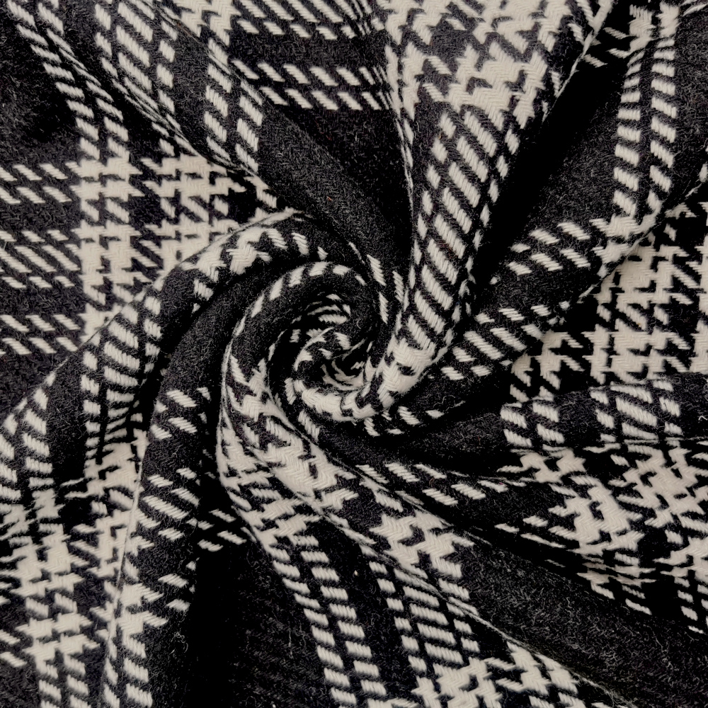 Checked Wool Blend - LISMORE, Wool Mix Fabric Online, Wool Fabric for ...