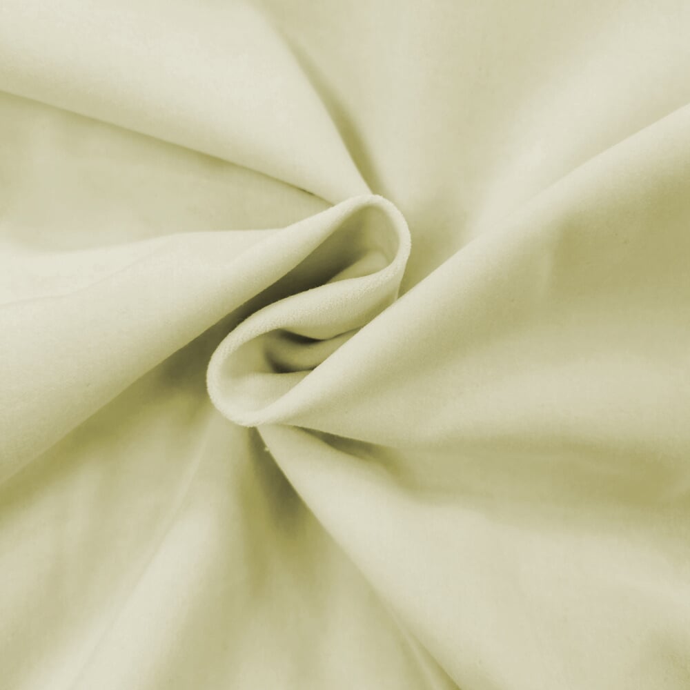 100% Cotton Velvet Ivory fabric by the metre