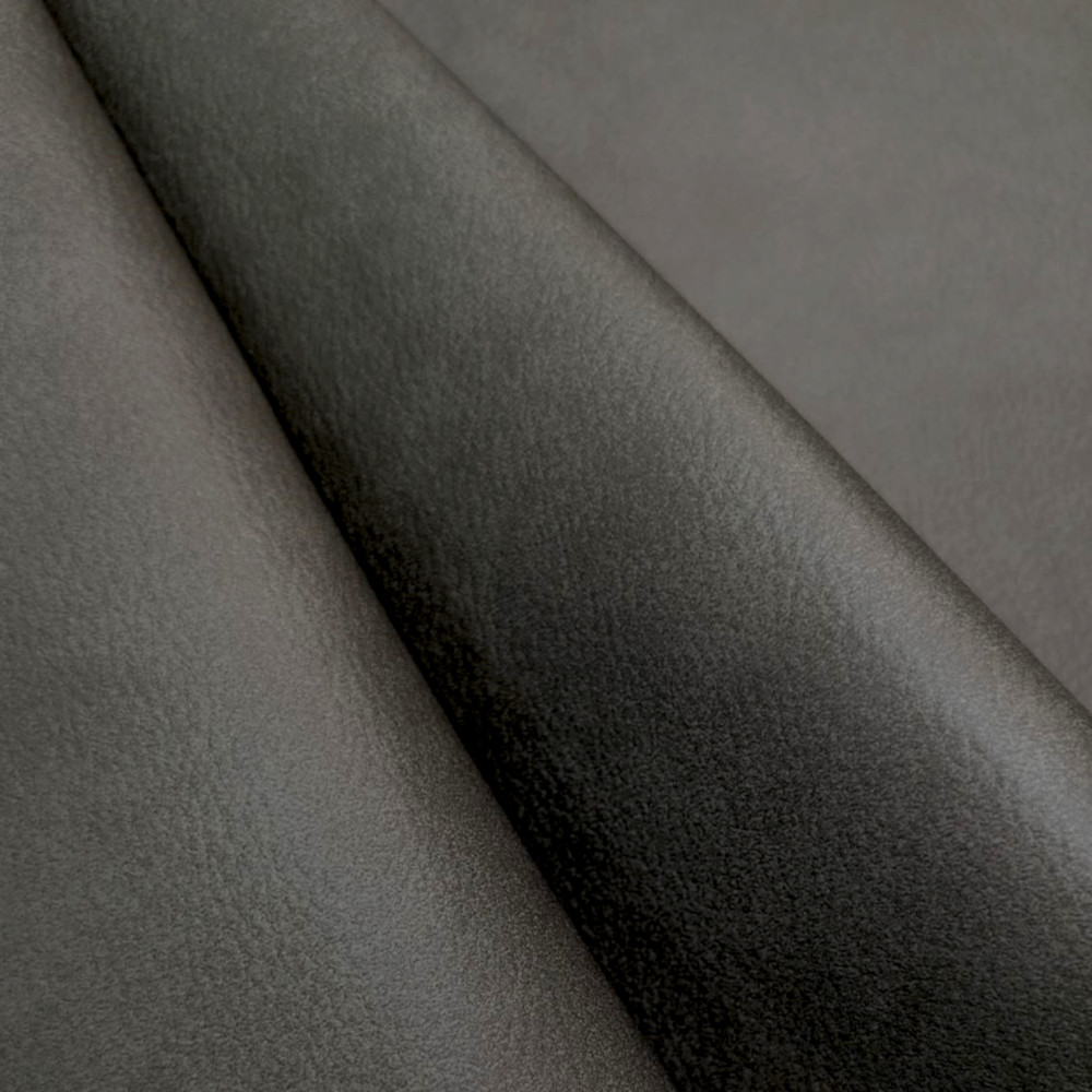 Charcoal Matador Faux Leatherette Fabric by the metre