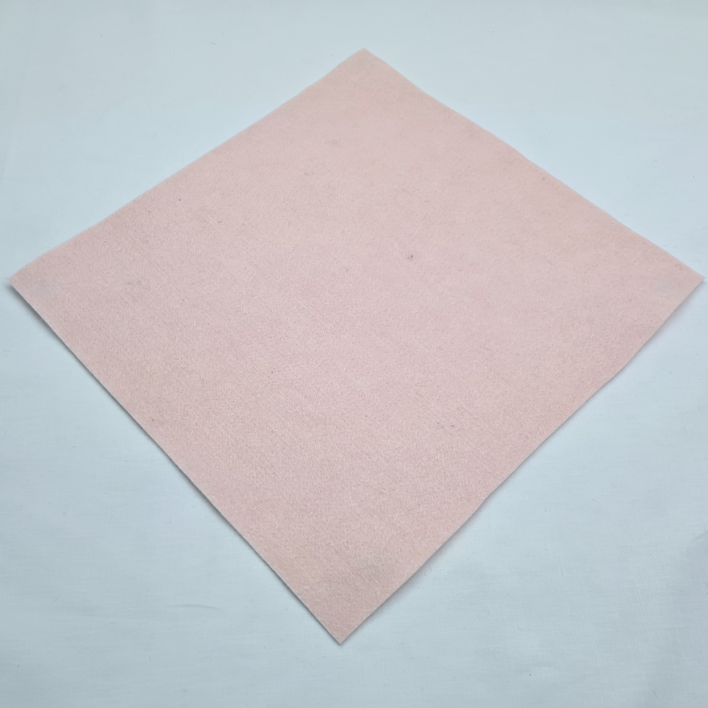 Flesh Felt 12"x12" Square|30% Wool 70% Viscose