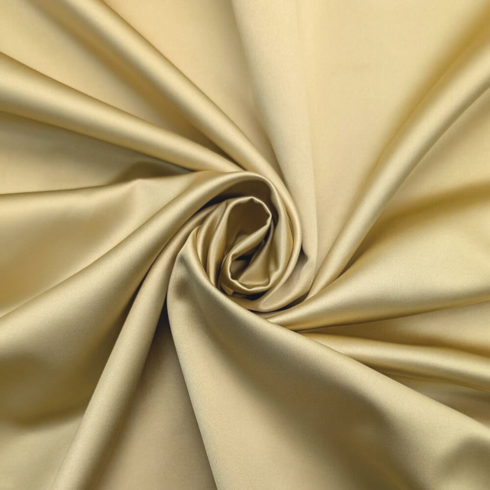 Gold Bridal Duchess Satin Fabric by the metre
