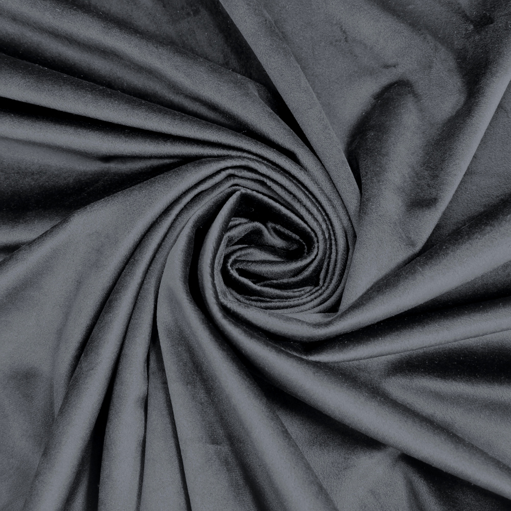 Grey Luxe Velvet Fabric, Grey Upholstery Velvet Fabric