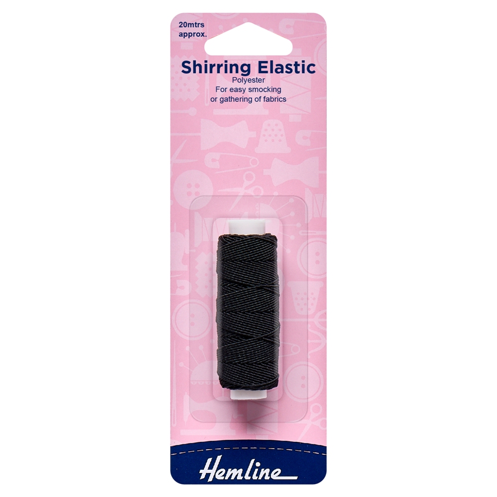 Black Shirring Elastic Black Shirring Elastic