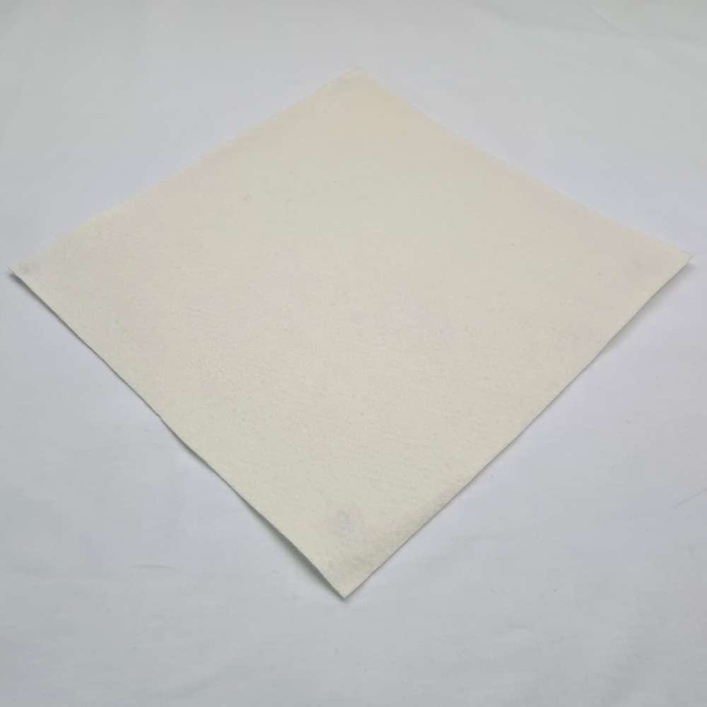 Ivory Felt 12"x12" Square|30% Wool 70% Viscose