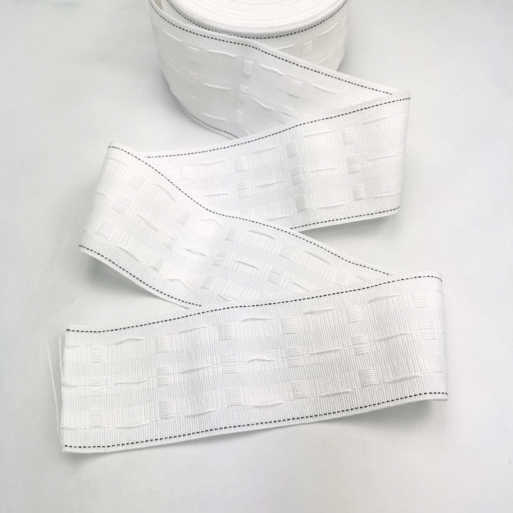 White 3" Curtain Rufflette Tape by the metre