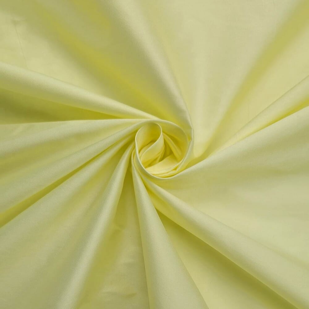 Lemon Faux Silk Taffeta Fabric by the metre|100% Polyester Faux Silk ...