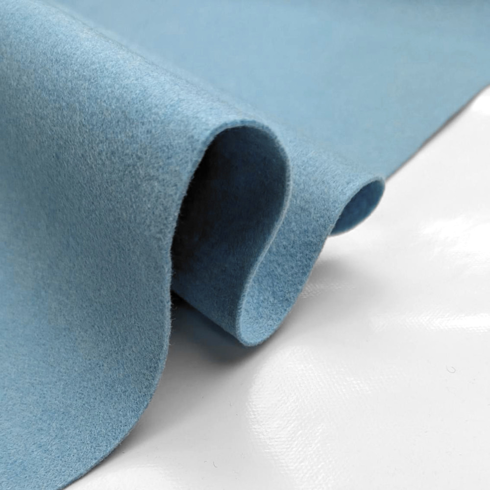 Light Blue Wool Felt by the metre|30% Wool 70% Viscose