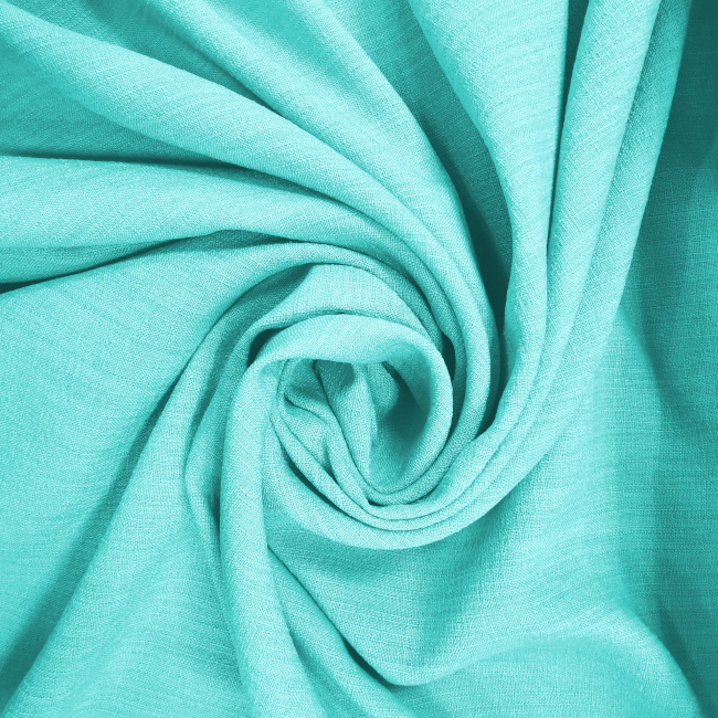 Slub Viscose - LIGHT TURQUOISE|Viscose Elastane Fabric|Slub Viscose ...
