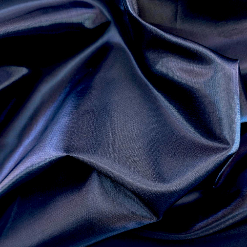 Navy Blue 3 metre wide Reversible Polyester Satin Fabric by the metre ...