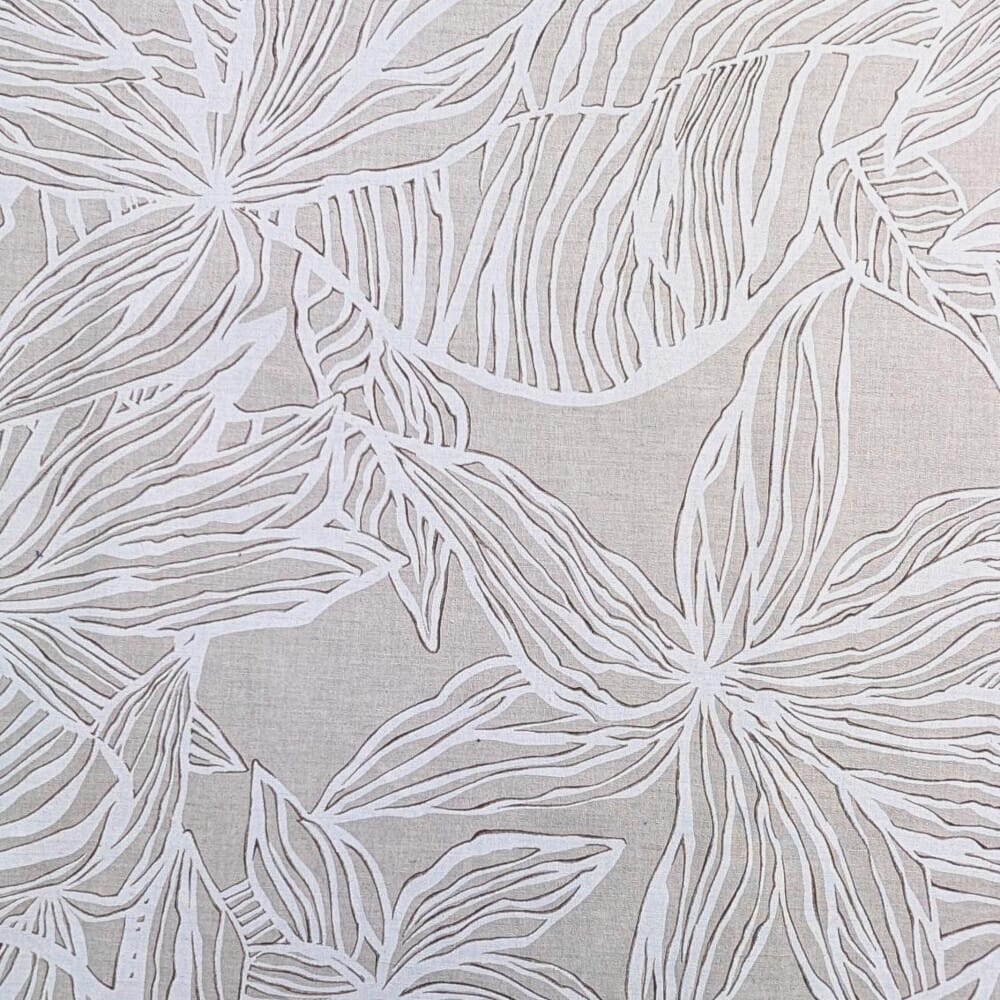 Cotton Linen - Natural Fern by the metre.
