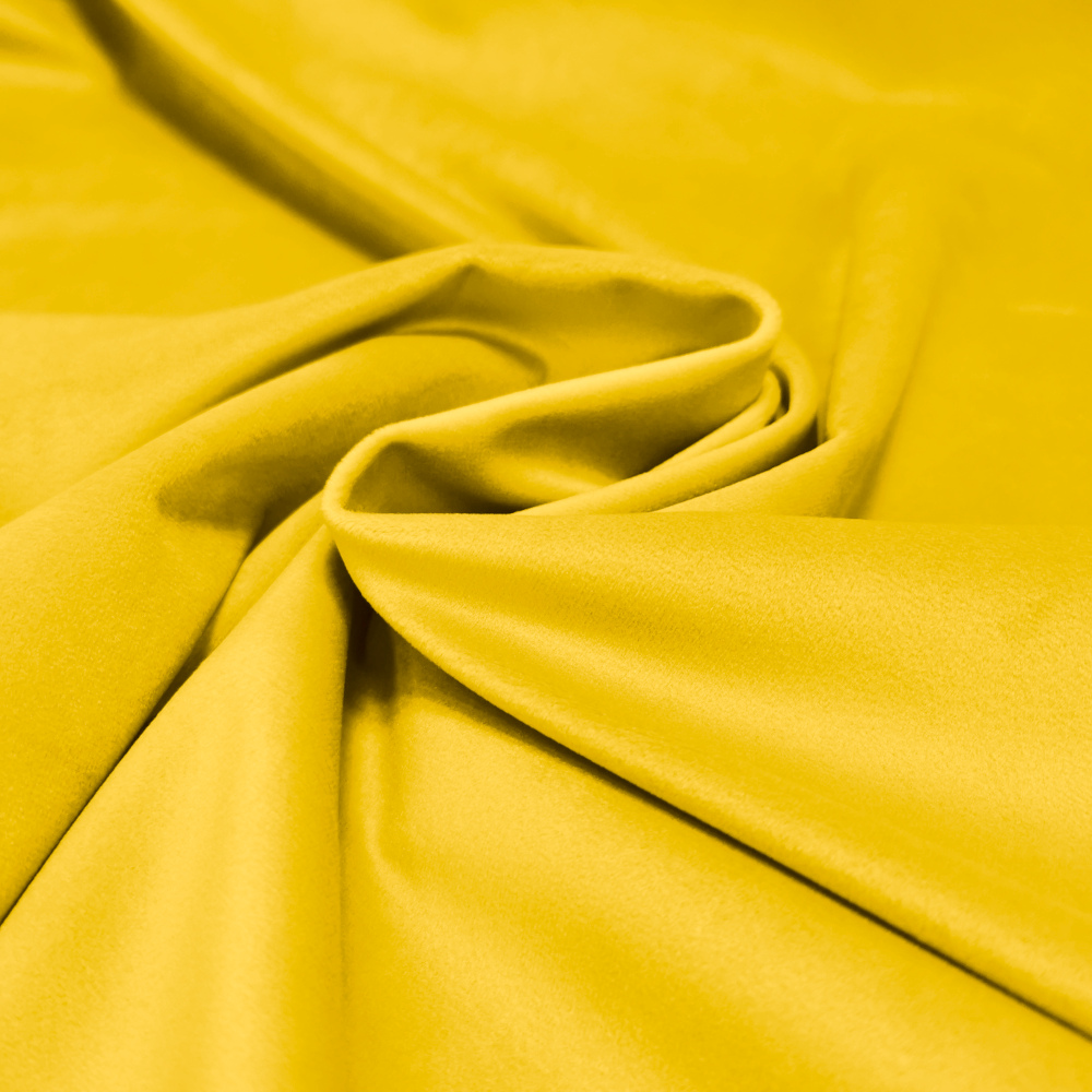 Yellow Plush Velvet, Yellow Plush Velvet, Upholstery fabric, Velvet ...