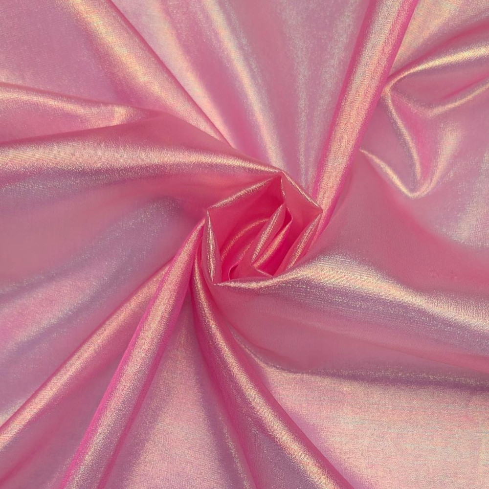 Pink Shimmer Organza, Pink Organza fabric by the metre