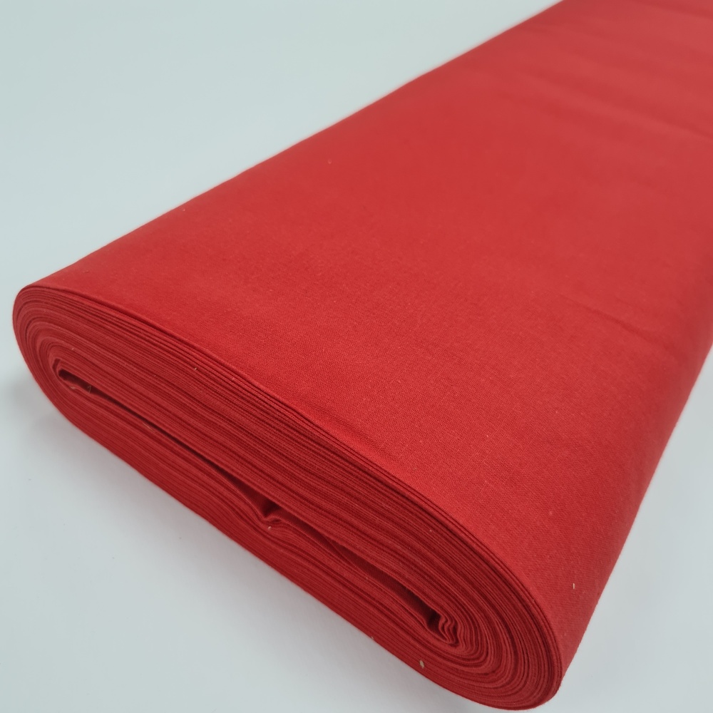 25 Metres of 100% Cotton Fabric Red Fabric