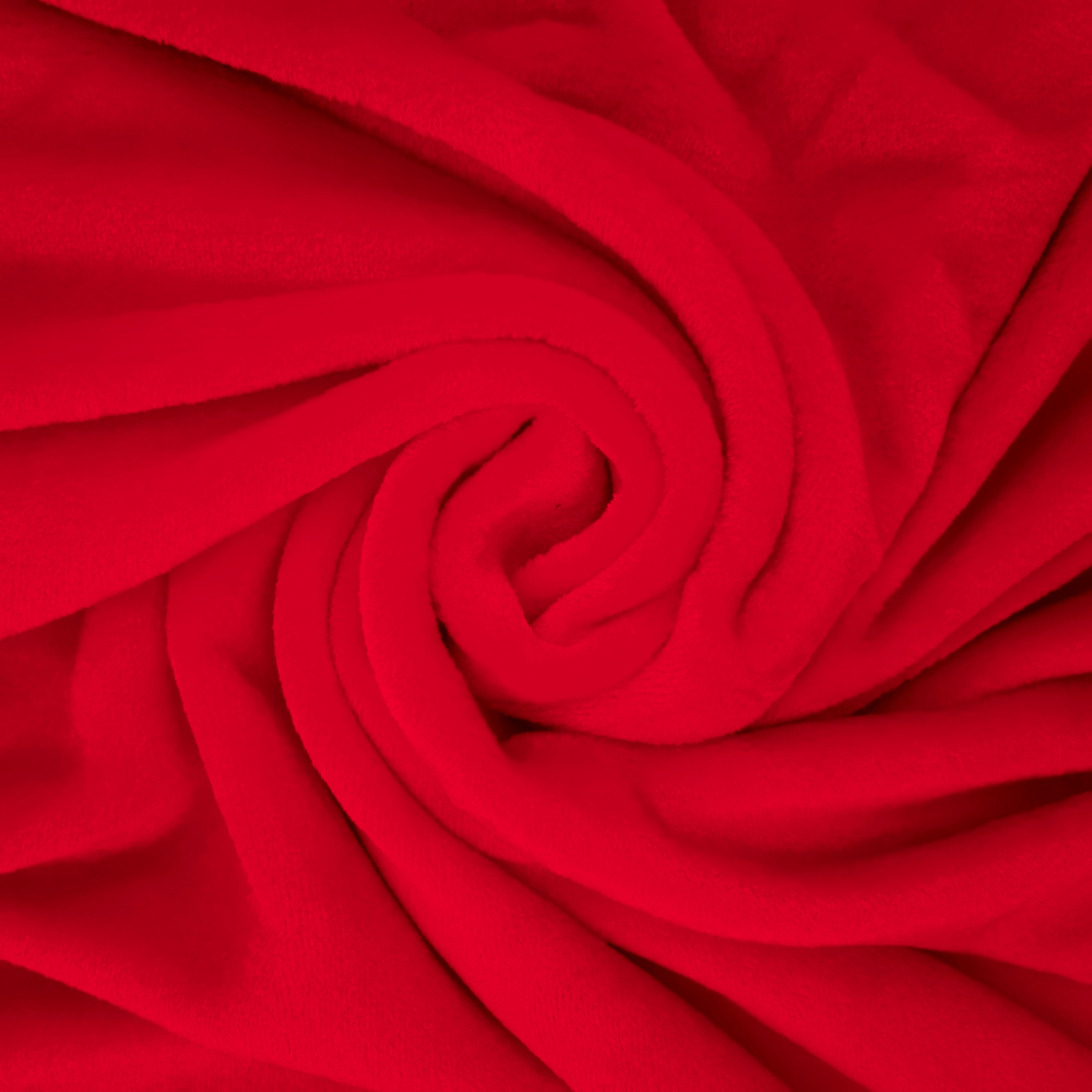Plain Cuddle Fleece - Red, baby blankets, robes, gifts