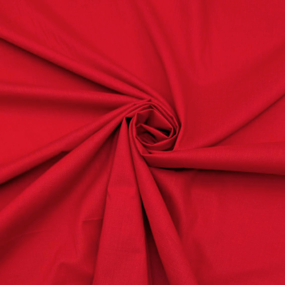 Red Lightweight Egyptian Cotton fabric by the metre