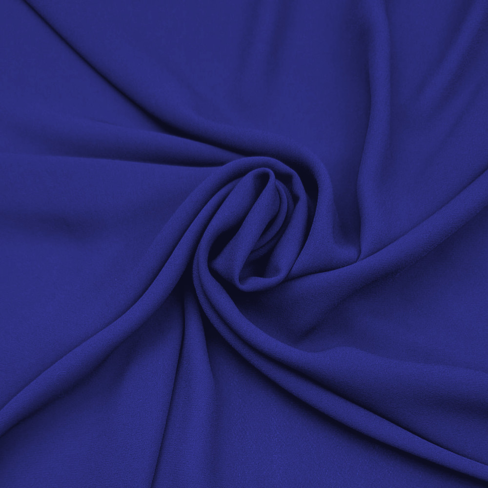 Double Georgette Royal Blue, dressmaking georgette, chiffon, draping fabric