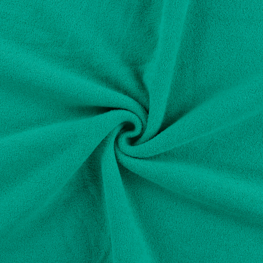 100% Cotton Terry Fleece Fabric - EMERALD, Terry Fleece Fabric UK Online
