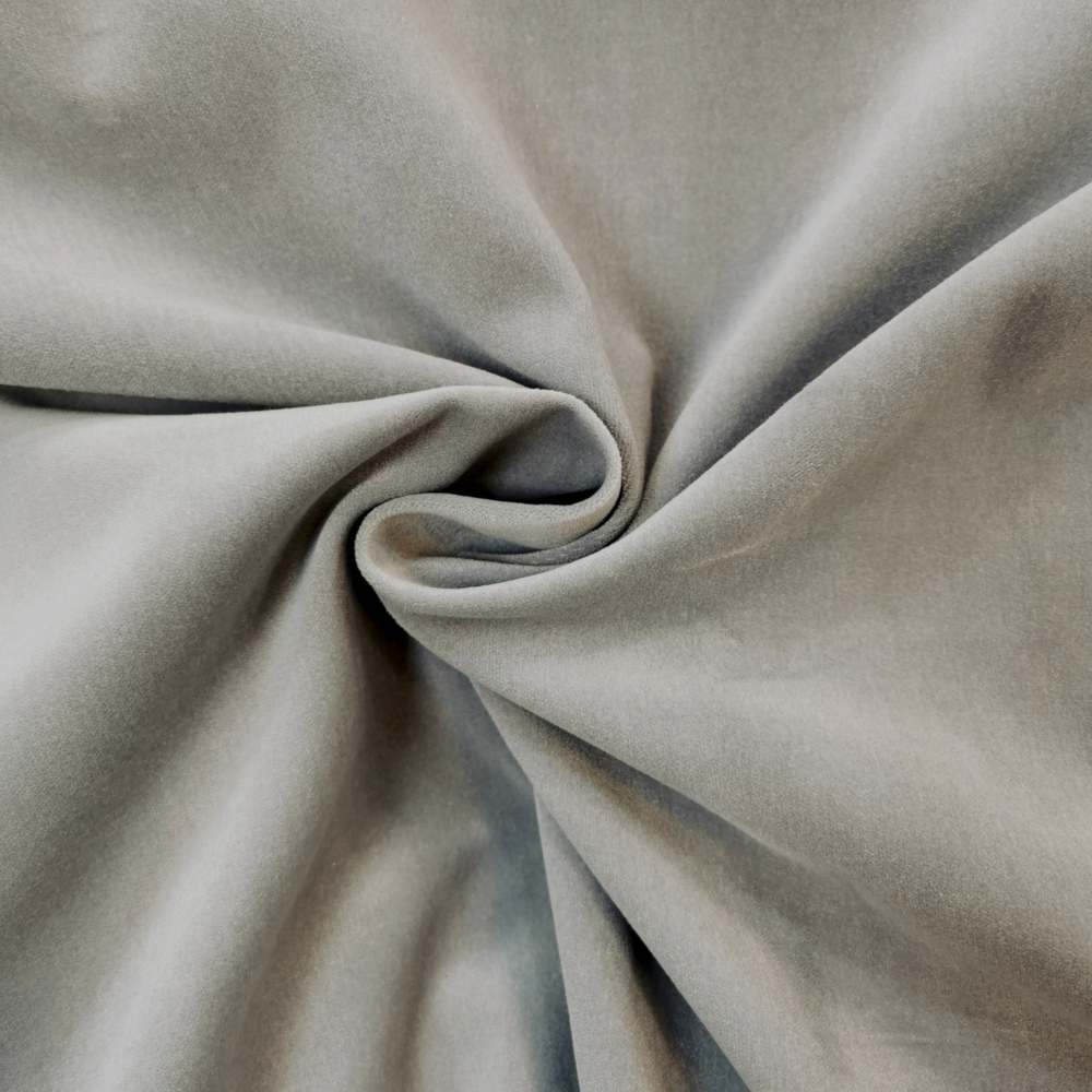 100% Cotton Velvet Silver fabric by the metre