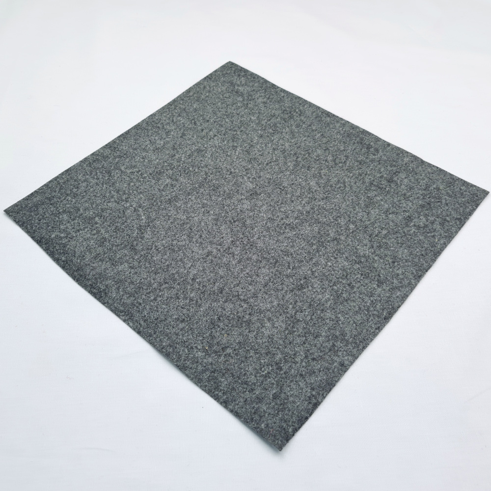 Soot Felt 12"x12" Square|30% Wool 70% Viscose