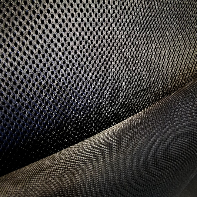 Black Spacer Mesh Fabric