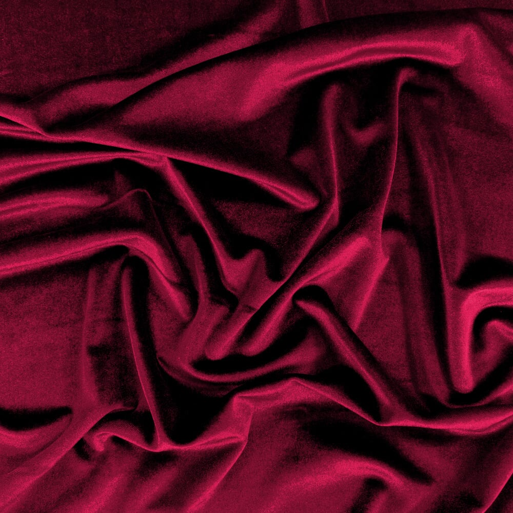 Stretch Velvet - MAROON