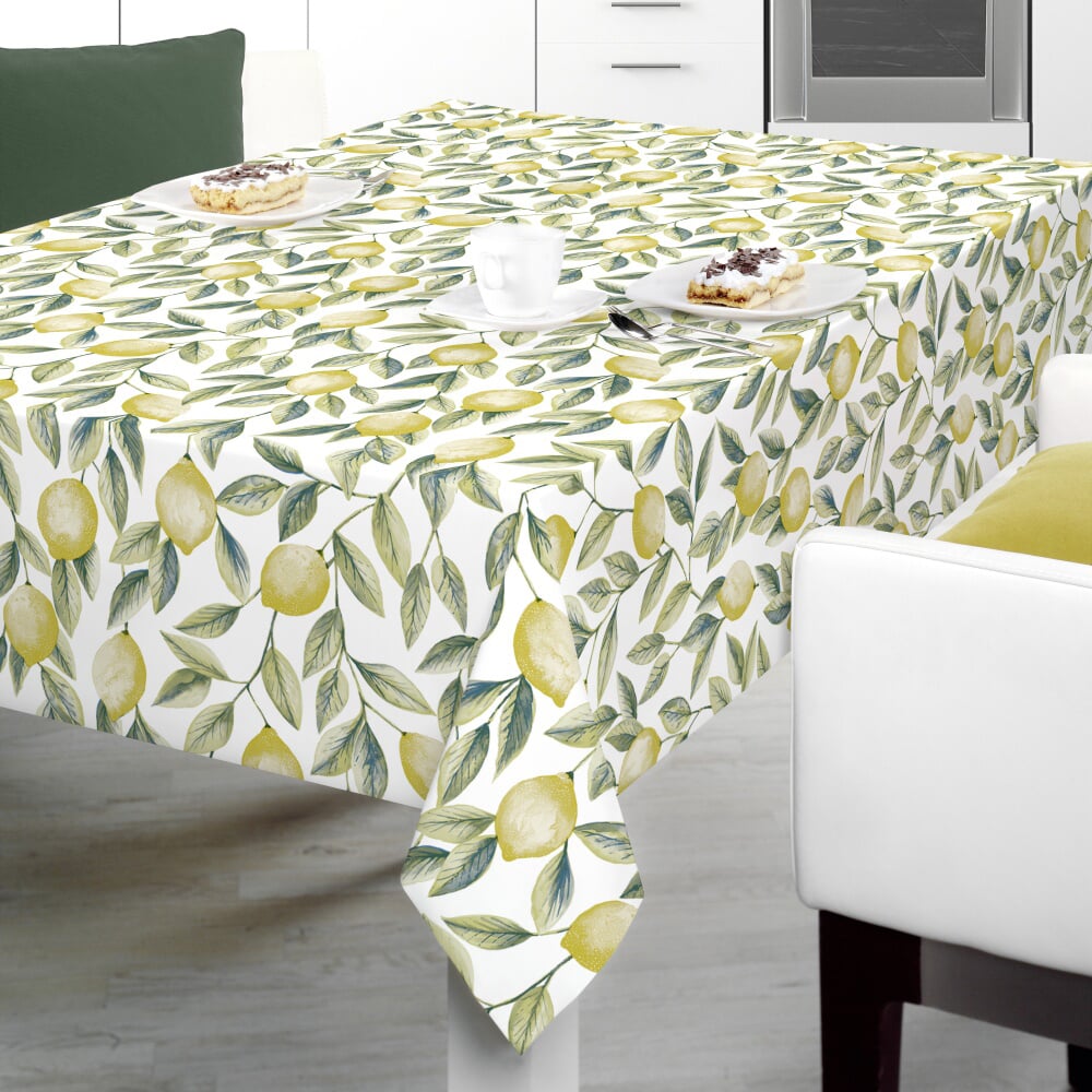 Table Vinyl Fabric by the metre |Oil Cloth by the metre - Lemons