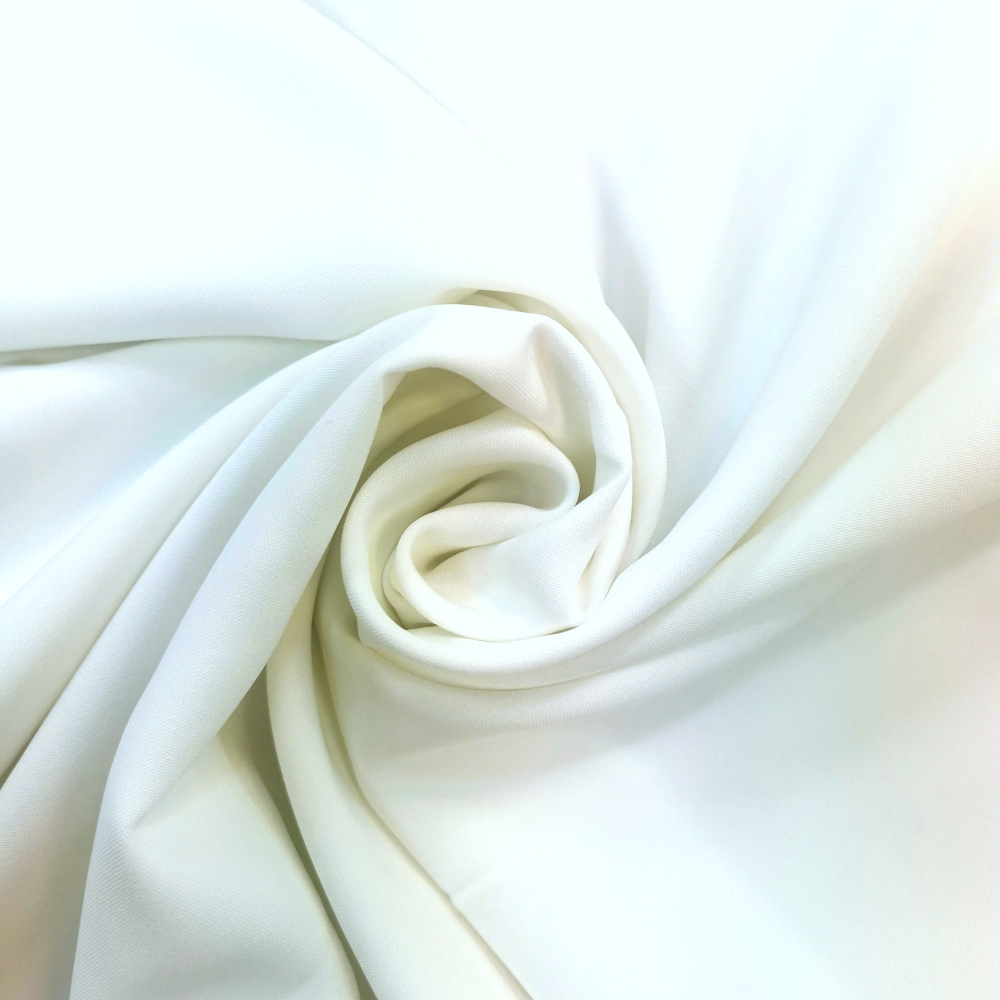 Bi Stretch Fabric | White Bi Stretch - Online Fabrics