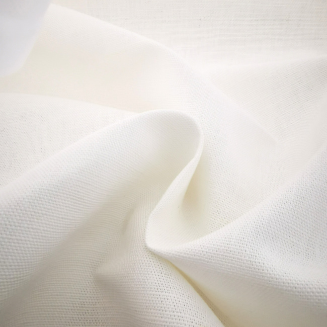 White Luxury Cotton Canvas, Fabric for Tableclothes, Canvas for painting on