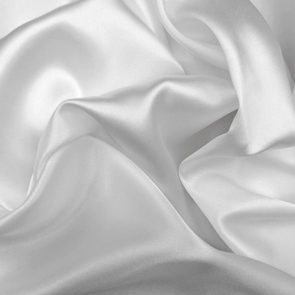 Polyester Satin - White - 20 Metres