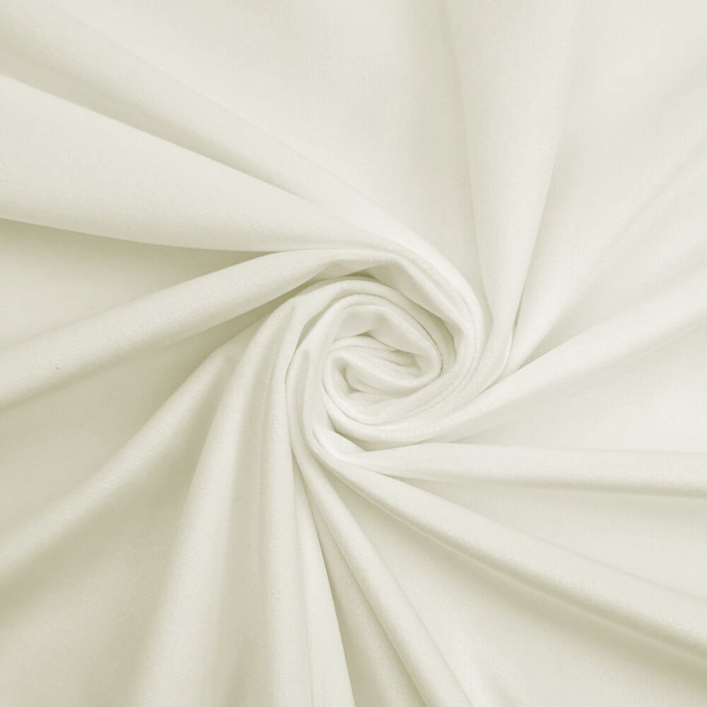 White Super Velvet fabric, fabric for cushions, upholstery and interior ...