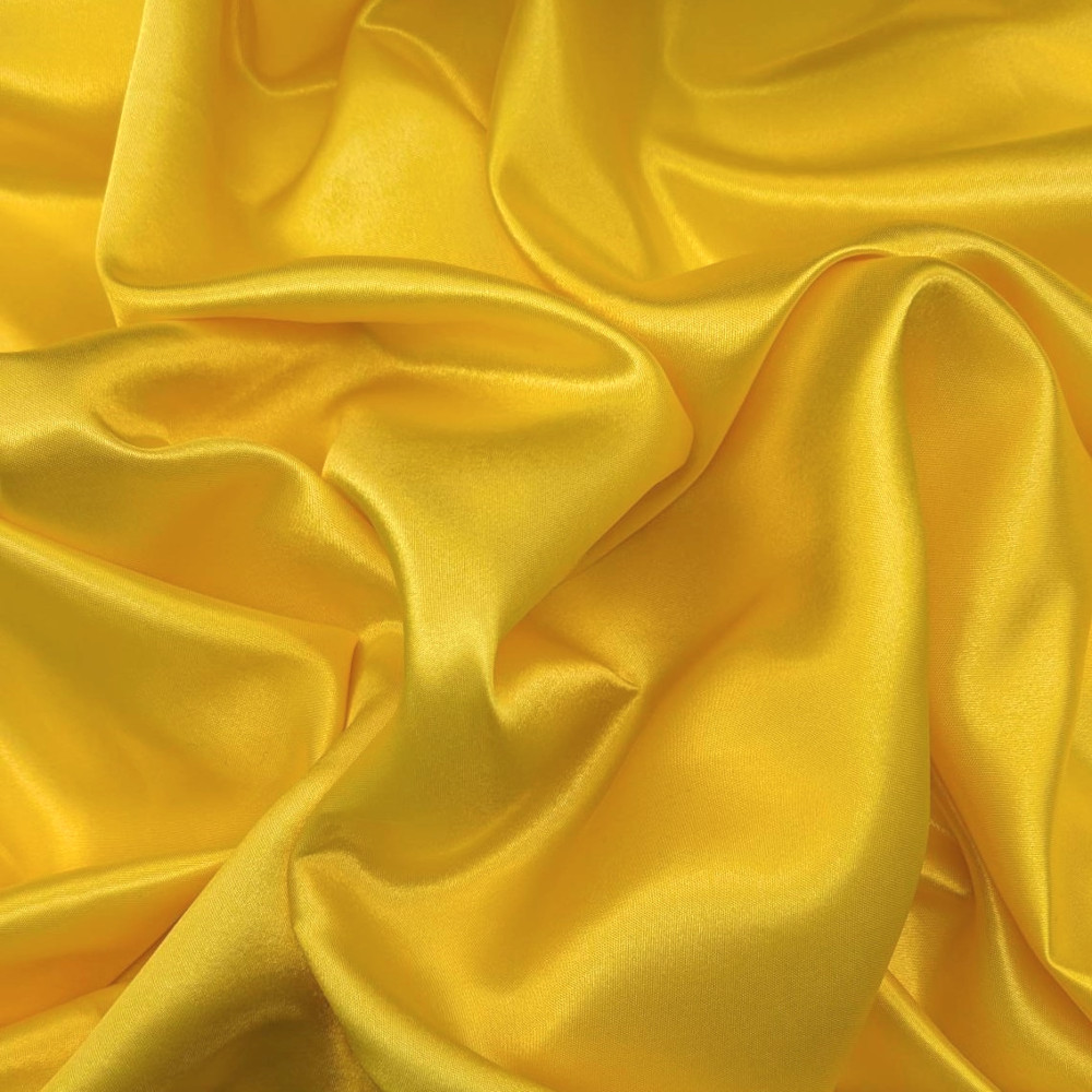 Yellow Polyester Satin | Ordere By The Metre
