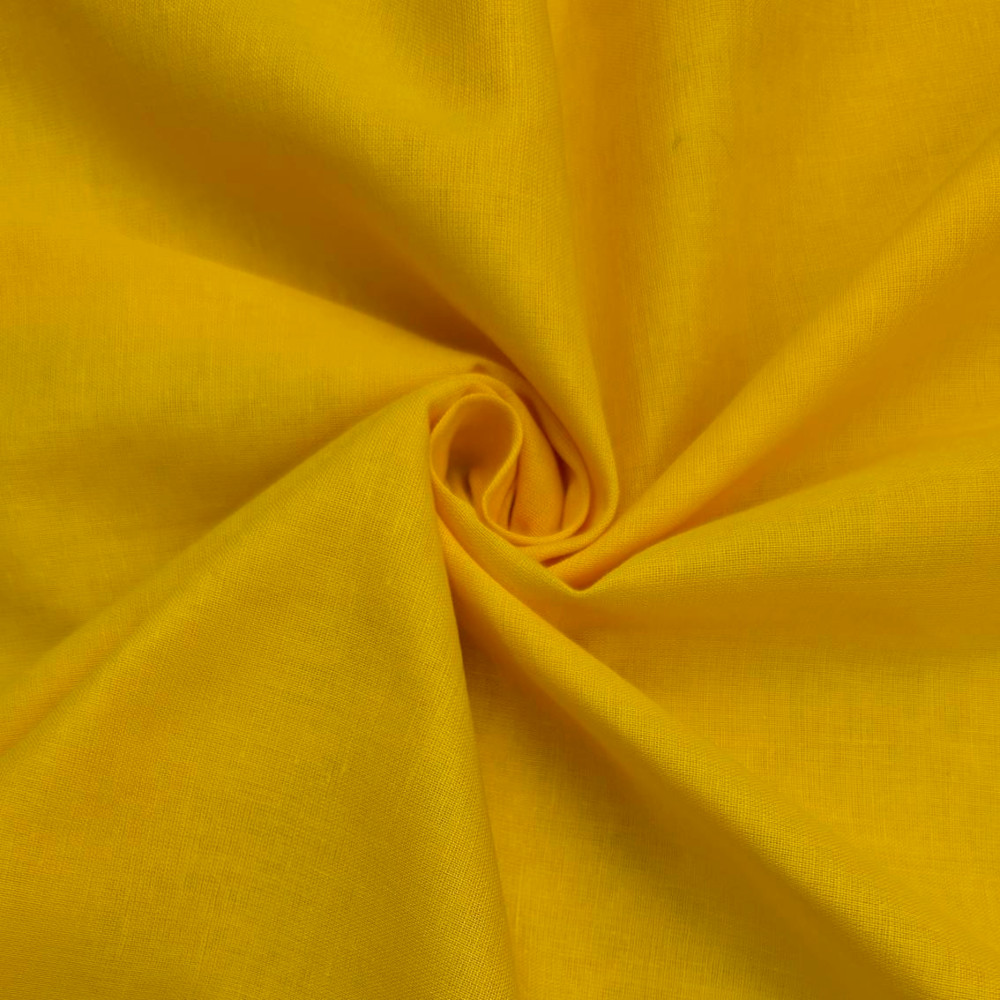 Plain Muslin by the metre - YELLOW|Coloured Muslin Fabric by the metre