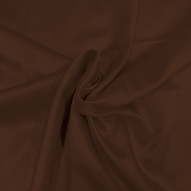 100% Polyester Crepe backed Satin BROWN